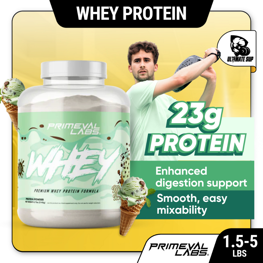 Primeval Labs Whey 100% Premium Whey Protein 1.5lbs - 5lbs | Shopee ...