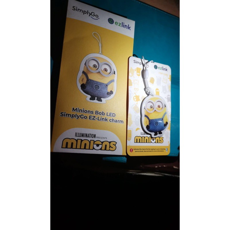 Authentic minion Minions bob led ezlink - lights up when tapped ...