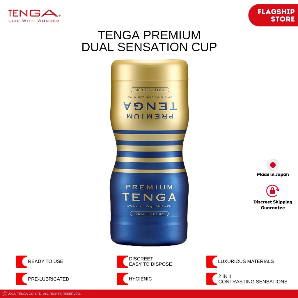 Tenga Premium Dual Sensation Edition Vacuum Cup Man Stroker Sex Toy For Men Masturbator | Shopee ...