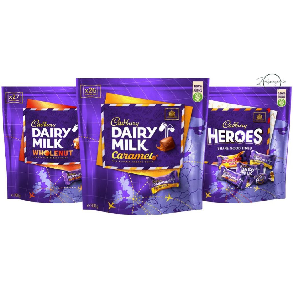 CADBURY Dairy Milk (Wholenut | Caramel | Heroes) (300g | 275g) [SG ...