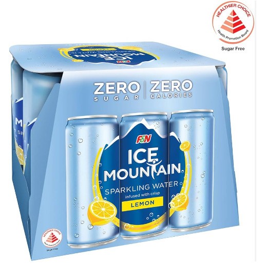 Ice Mountain Lemon Sparkling Water 6s Packx325ml/Peach Sparkling Water ...