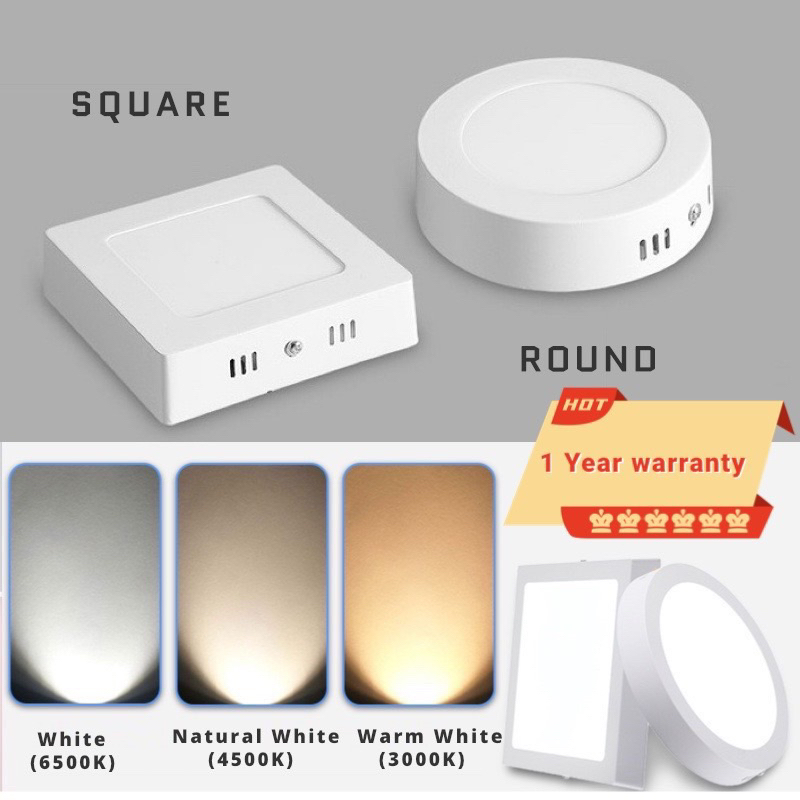 [Local Seller] Led Ceiling Surface Mounted Downlight LED Panel Light ...