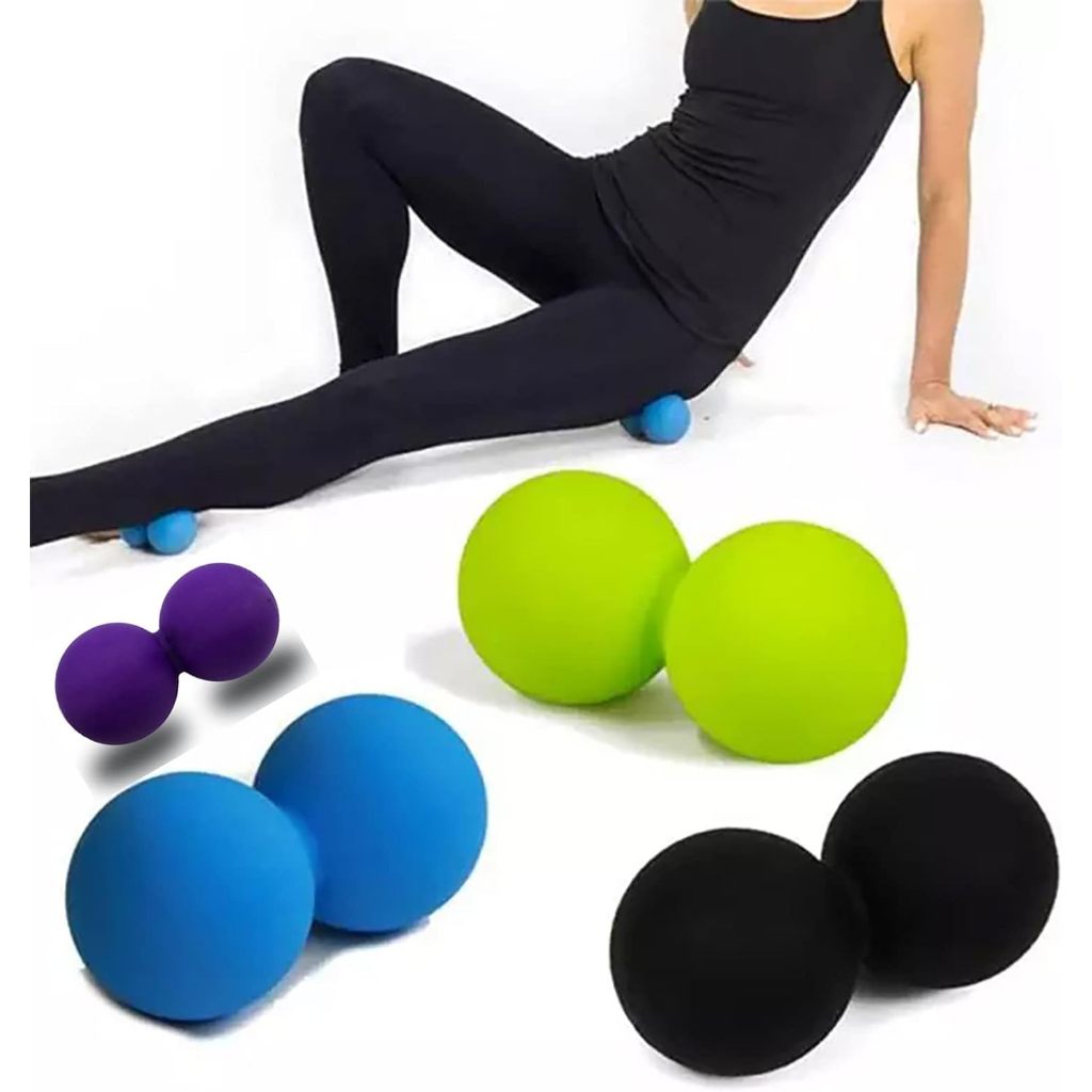 Hard Peanut Massage Ball, Double Lacrosse Massage Ball, Deep Tissue ...