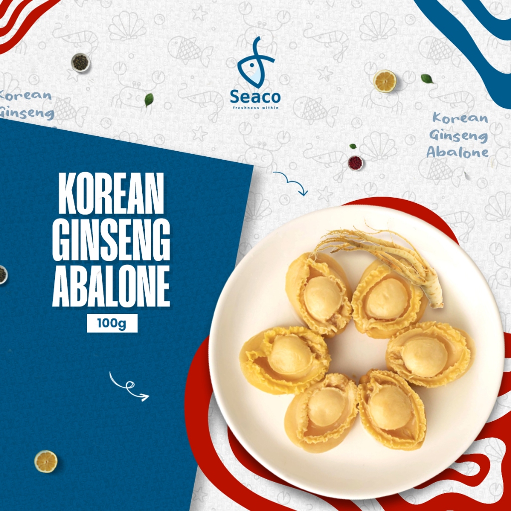 [SEACO] Korean Ginseng Abalone 8P DW100g - Best Before Date 25th ...