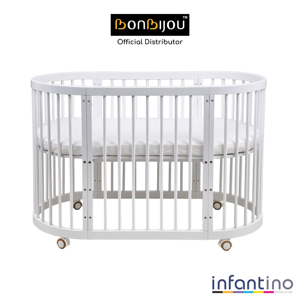 Infantino | Bonbijou Doozy 7-In-1 Baby Cot | Shopee Singapore