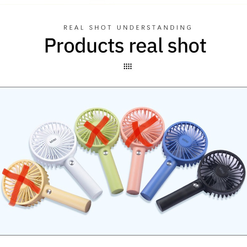 Rechargeable Portable Handheld Mini Handy Handheld Stand Desktop Fan ...