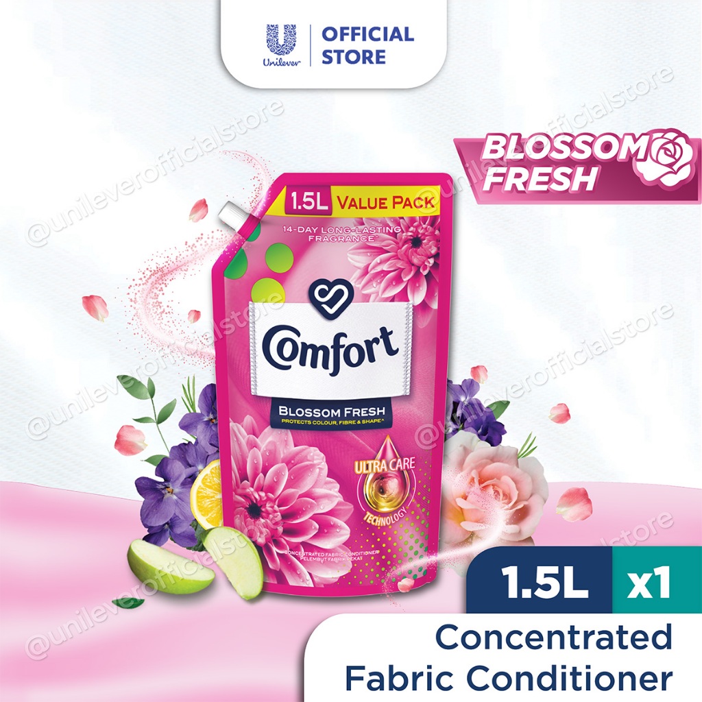 Comfort Concentrate Blossom Fresh Fabric Conditioner [Refill 1.5L ...