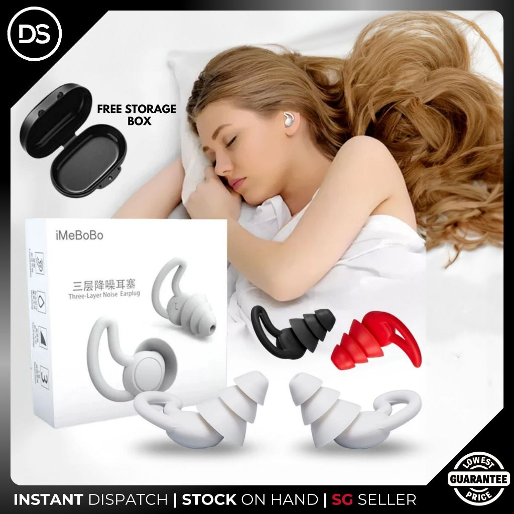 SG🛡️ Sleeping Earplug IMeBoBo Anti Noise Sleeping Earplugs Soft ...