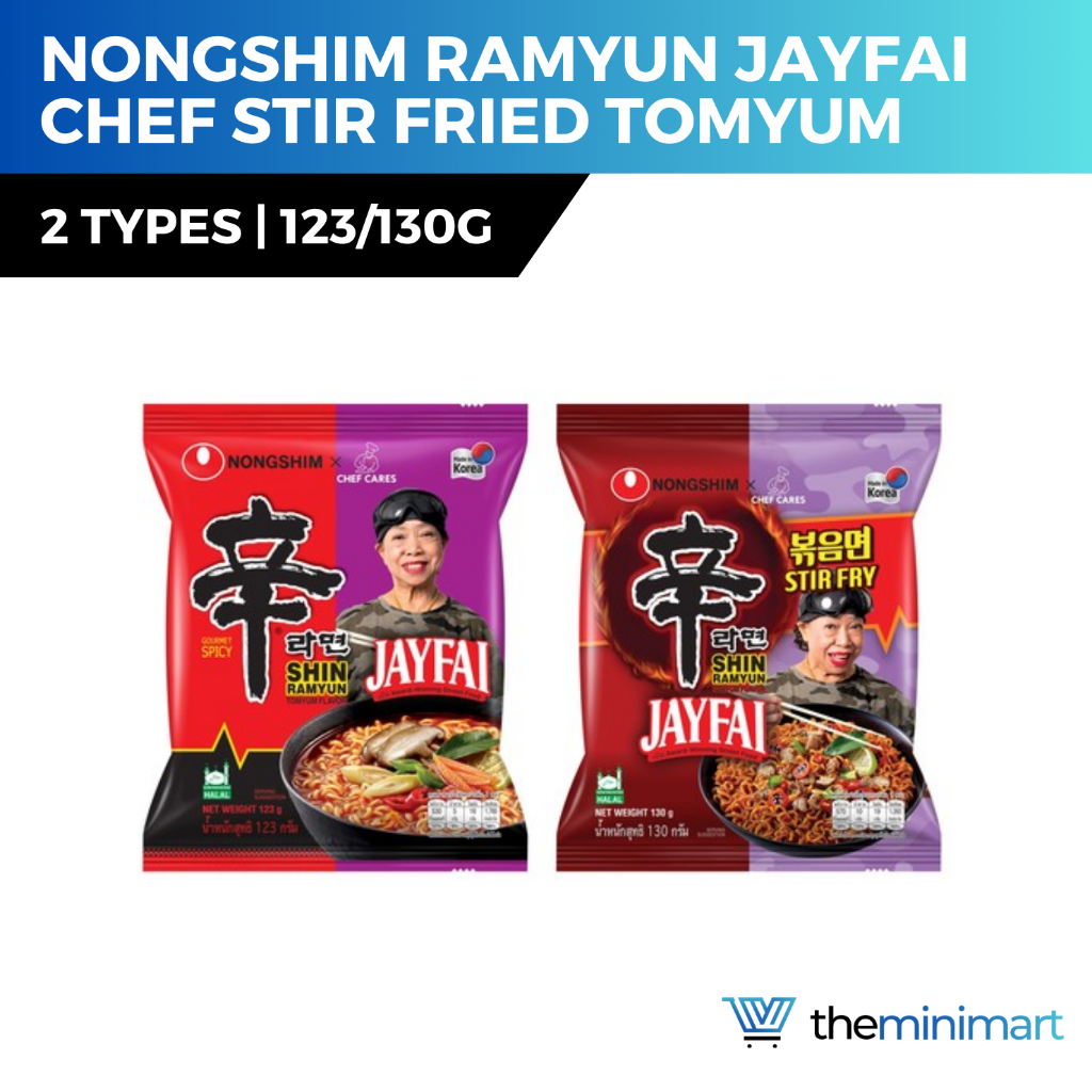 Nongshim x JayFai Ramyun - Bangkok Michelin Chef Tomyum, 123g 130g ...