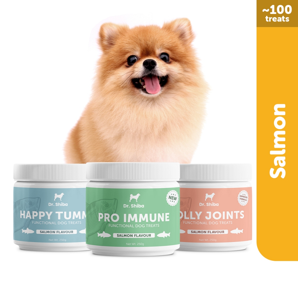 Dr Shiba Happy Tummy, Jolly Joints, Pro Immune Healthy Dog Treats - Dog ...