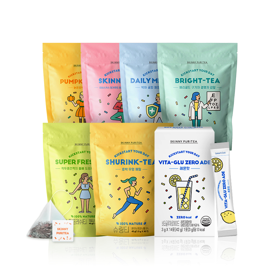 AUIO skinny puritea 100% Nature Zerocalories Premium Blended Tea (30T ...