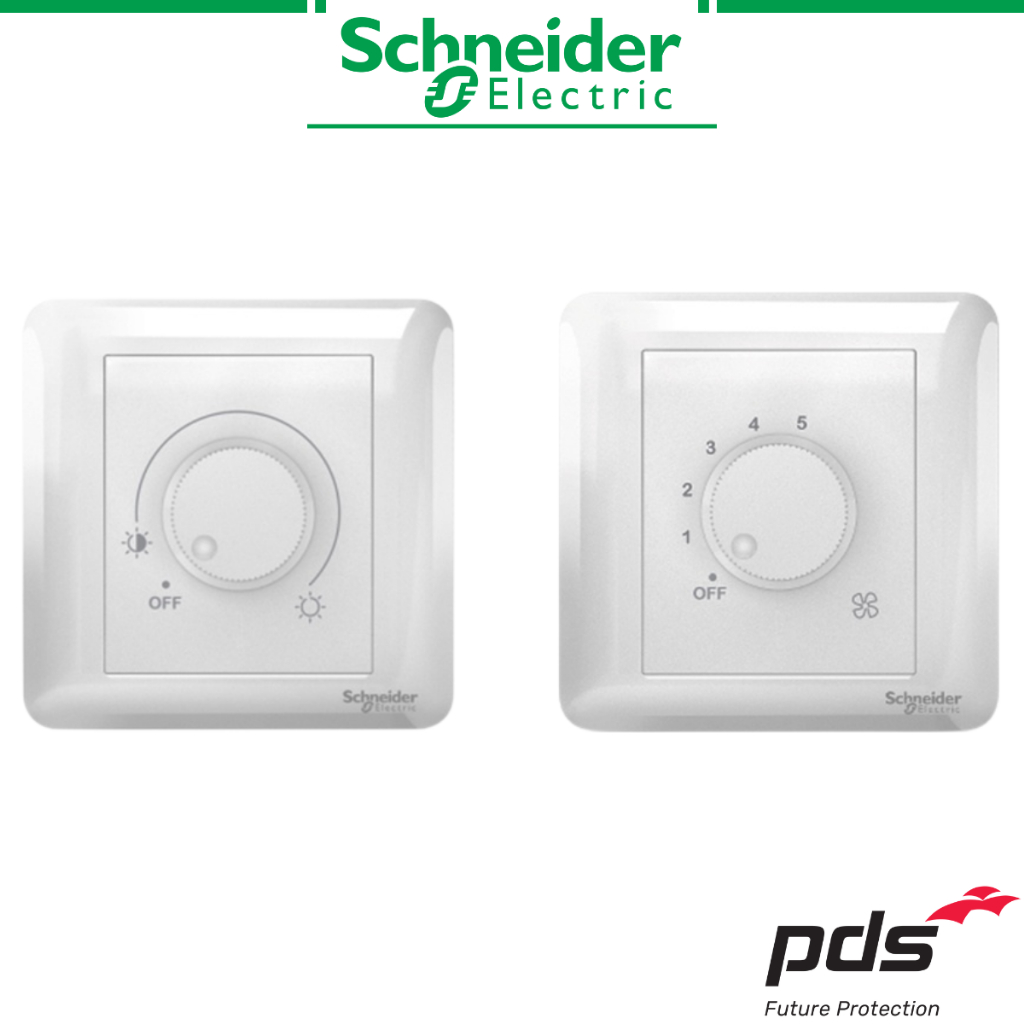 Schneider Electric Affle Plus 1 Gang Dimmer and 1 Gang Fan Controller ...