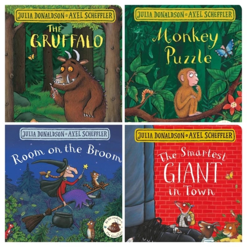 Julia Donaldson Board Books - Gruffalo / Gruffalo's Child / Room on the ...