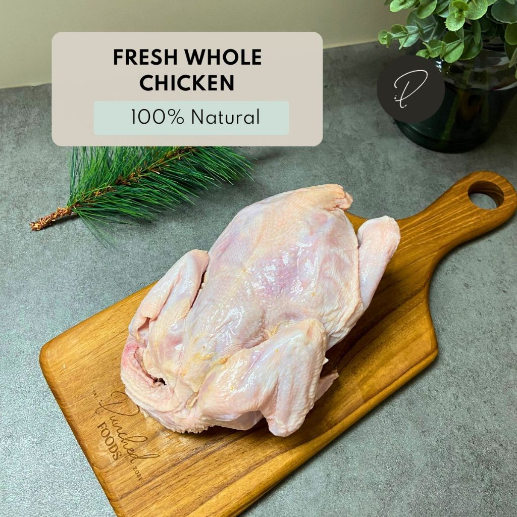 Punched Foods Hormone Free Fresh Whole Chicken 900G (Chilled & Halal ...