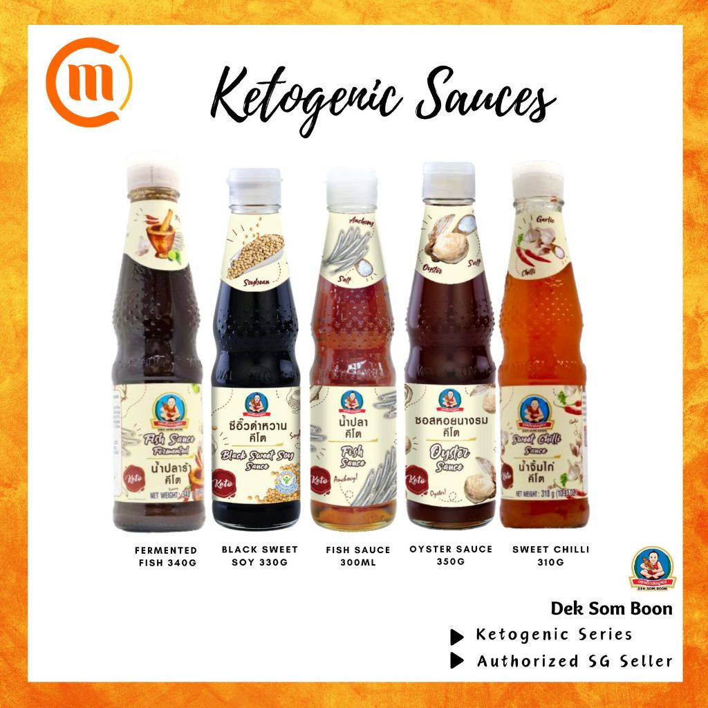 KETO SAUCE: Fish Sauce, Oyster Sauce, Black Sweet Soy Sauce, Fermented ...
