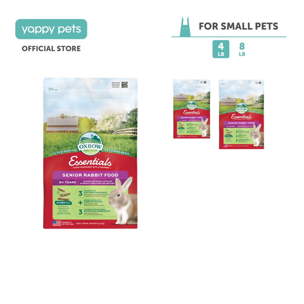 Oxbow Essentials Senior Rabbit Food 4lb/8lb | Shopee Singapore