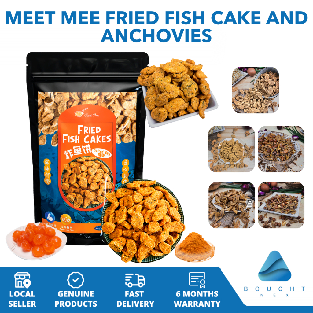 MEET MEE Fried Fish Cake & Anchovies - Crispy Snacks with Peanuts ...