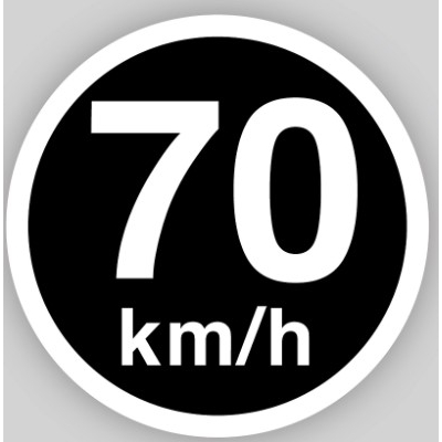 [LTA Approved] 70km/h / 60km/h / 50km/h (High Quality Vinly Sticker ...