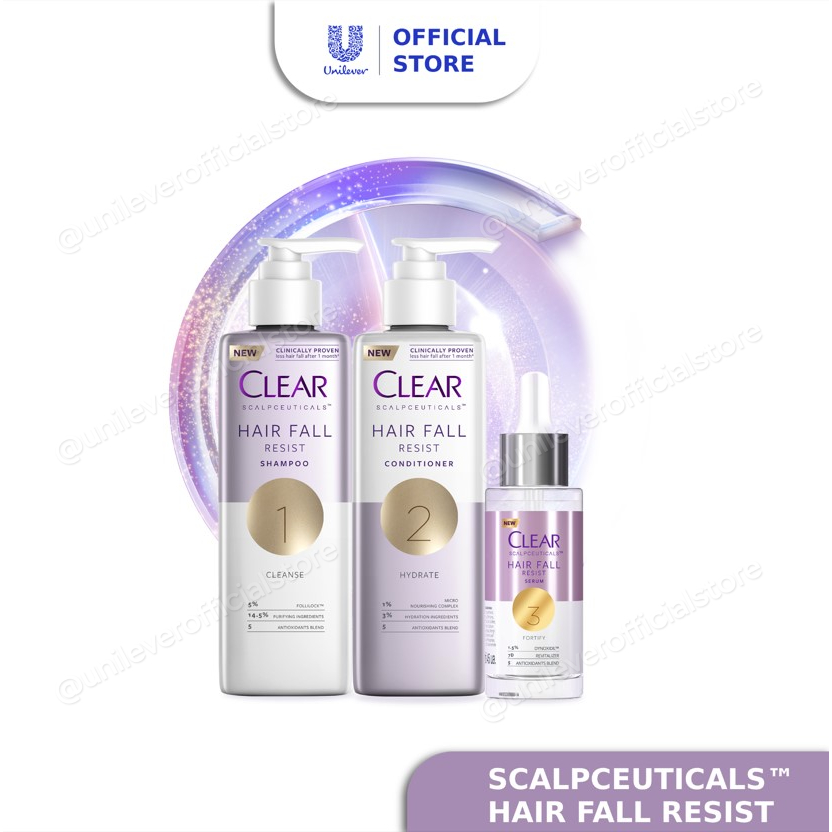 Clear Women Scalpceuticals™ Hair Fall Resist Shampoo 300ml/Conditioner ...