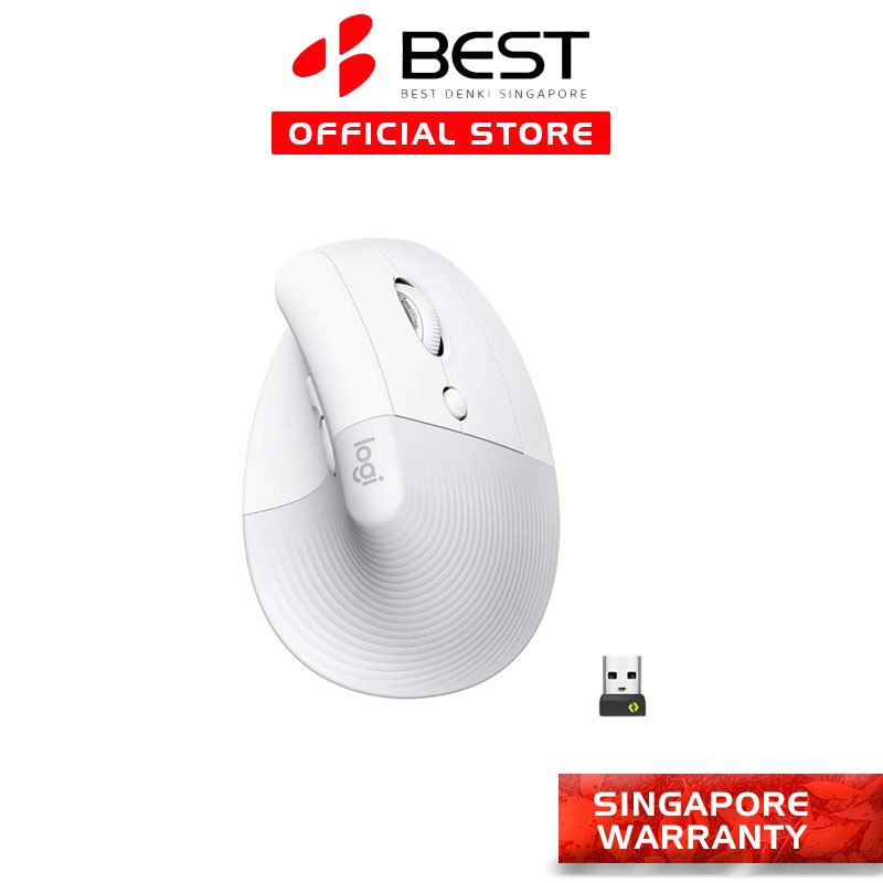 Logitech Lift Vertical Ergonomic Mouse – Off White | Shopee Singapore