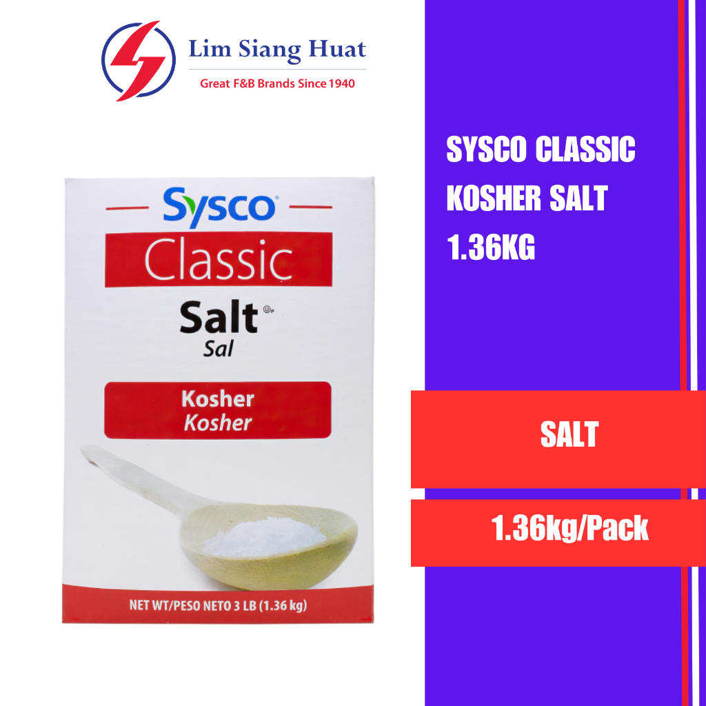 SYSCO CLASSIC KOSHER SALT 1.36KG | Shopee Singapore