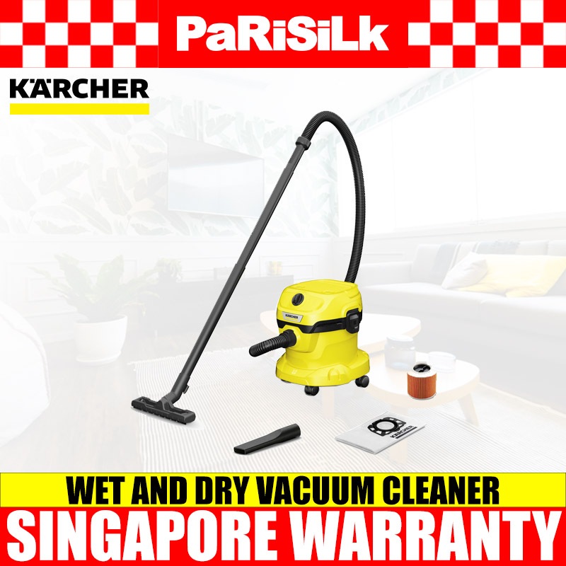 Karcher WD2 Plus Wet and Dryer Vacuum Cleaner | Shopee Singapore