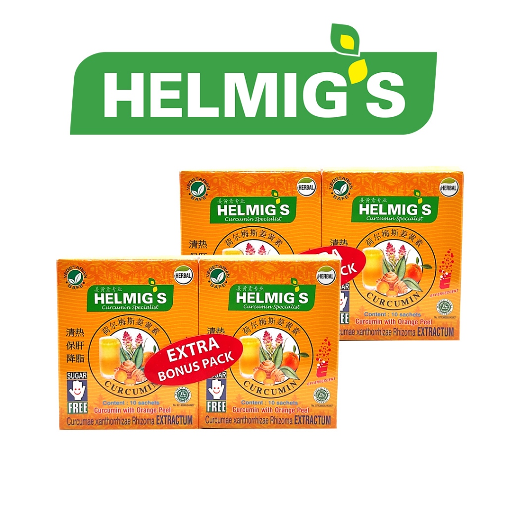 Helmig's Curcumin Extra Bonus Pack 2x10 Sachets+2 Sachets Noni Extract ...