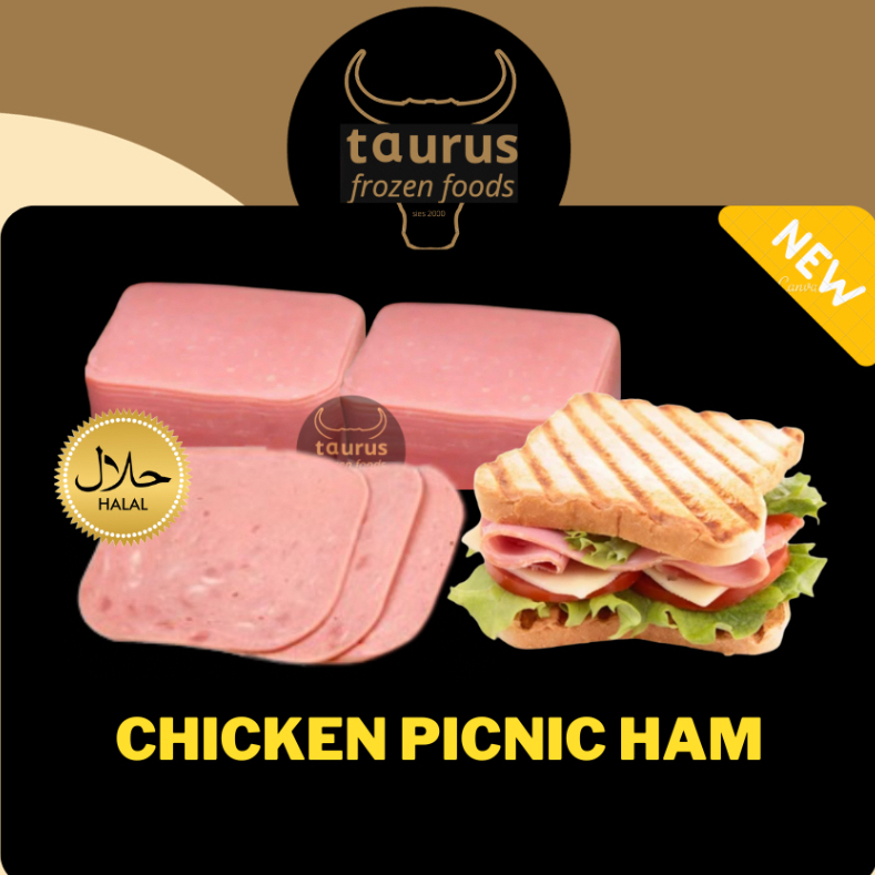 [Taurus] Frozen Chicken Picnic Ham 1kg (Halal) | Shopee Singapore