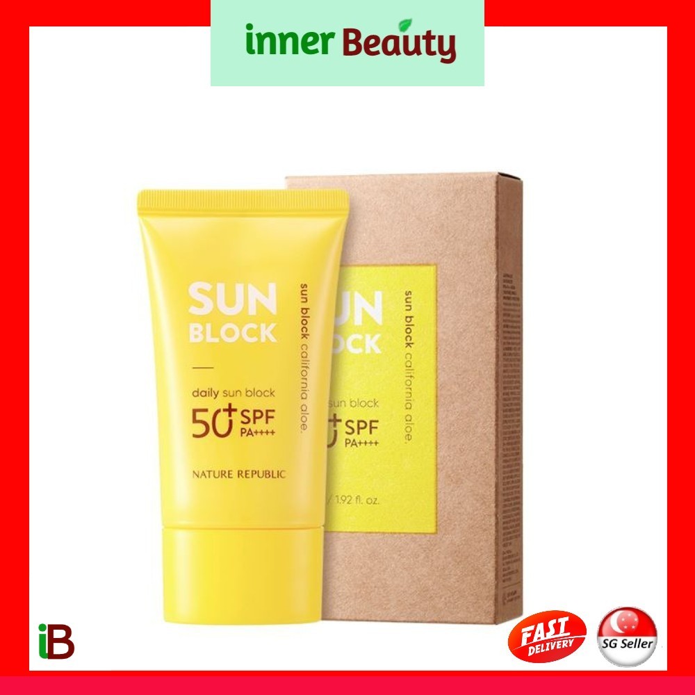 Nature Republic Sun Block California Aloe Moisturizing Tone Up SPF 50 ...