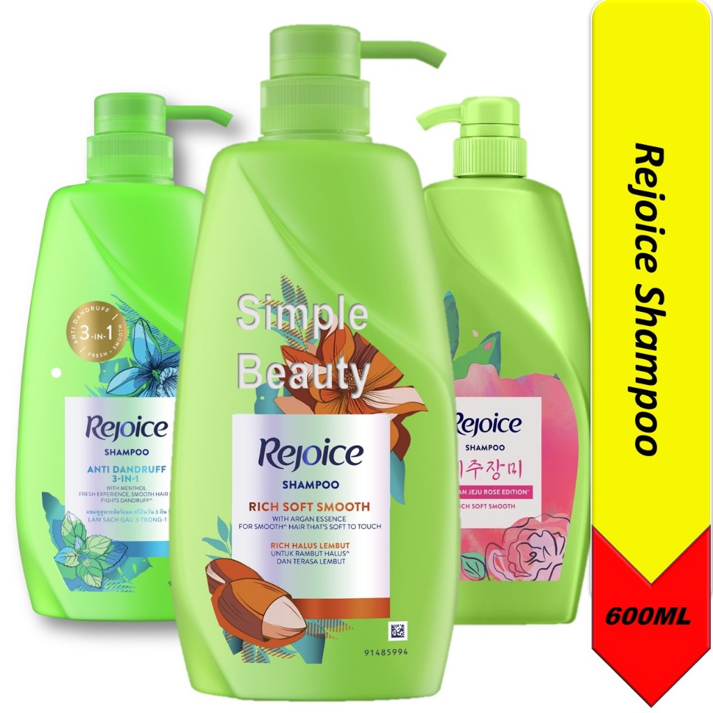Rejoice 3in1 Shampoo Conditioner Anti Dandruff Rich Soft Smooth, 300ml ...