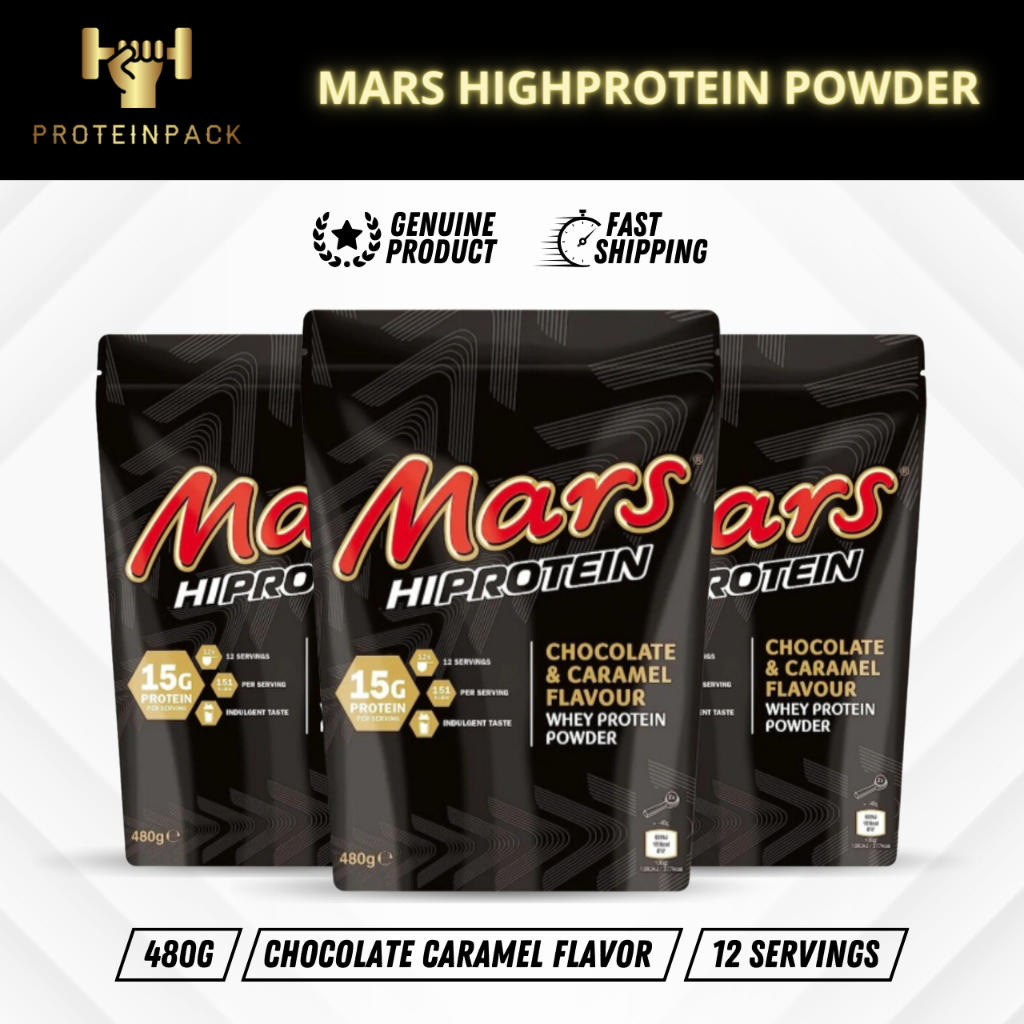 Mars Highprotein Powder 480g Chocolate Caramel Indulgent Energizing ...