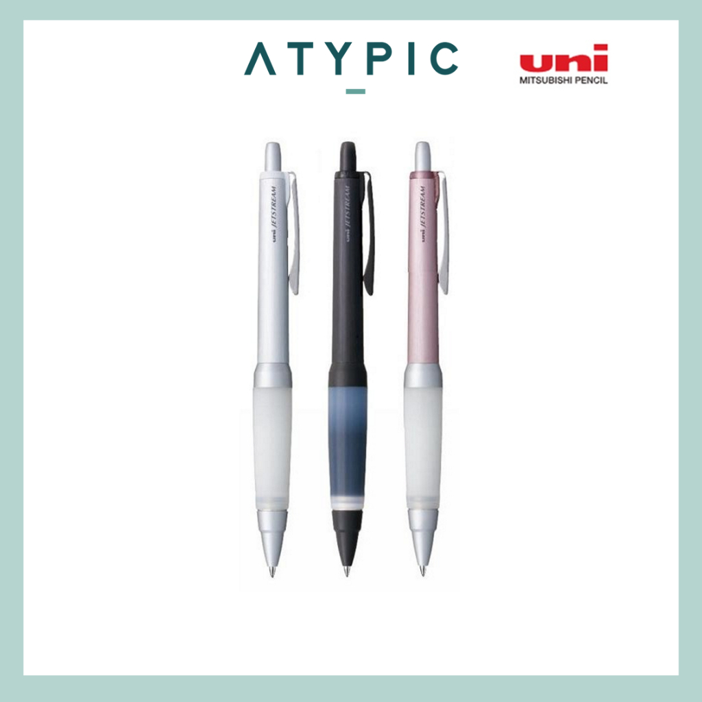 Uni Jetstream Ballpoint Pen - 0.7 mm - Alpha Gel Grip Series (Black Ink ...