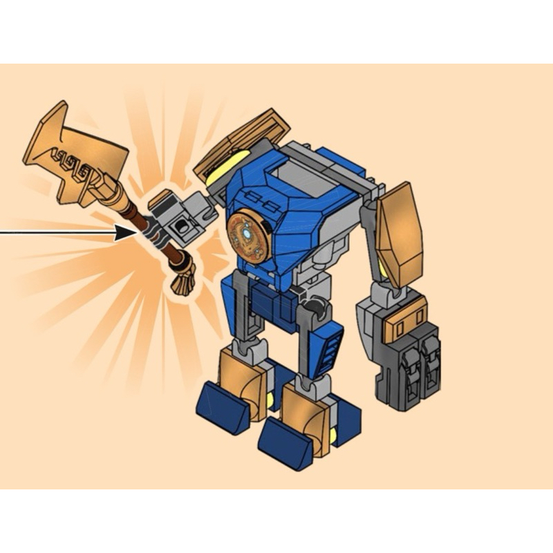 [BrickMaster88] LEGO Ninjago Jay’s Mech Build Only (w/o minifigures ...