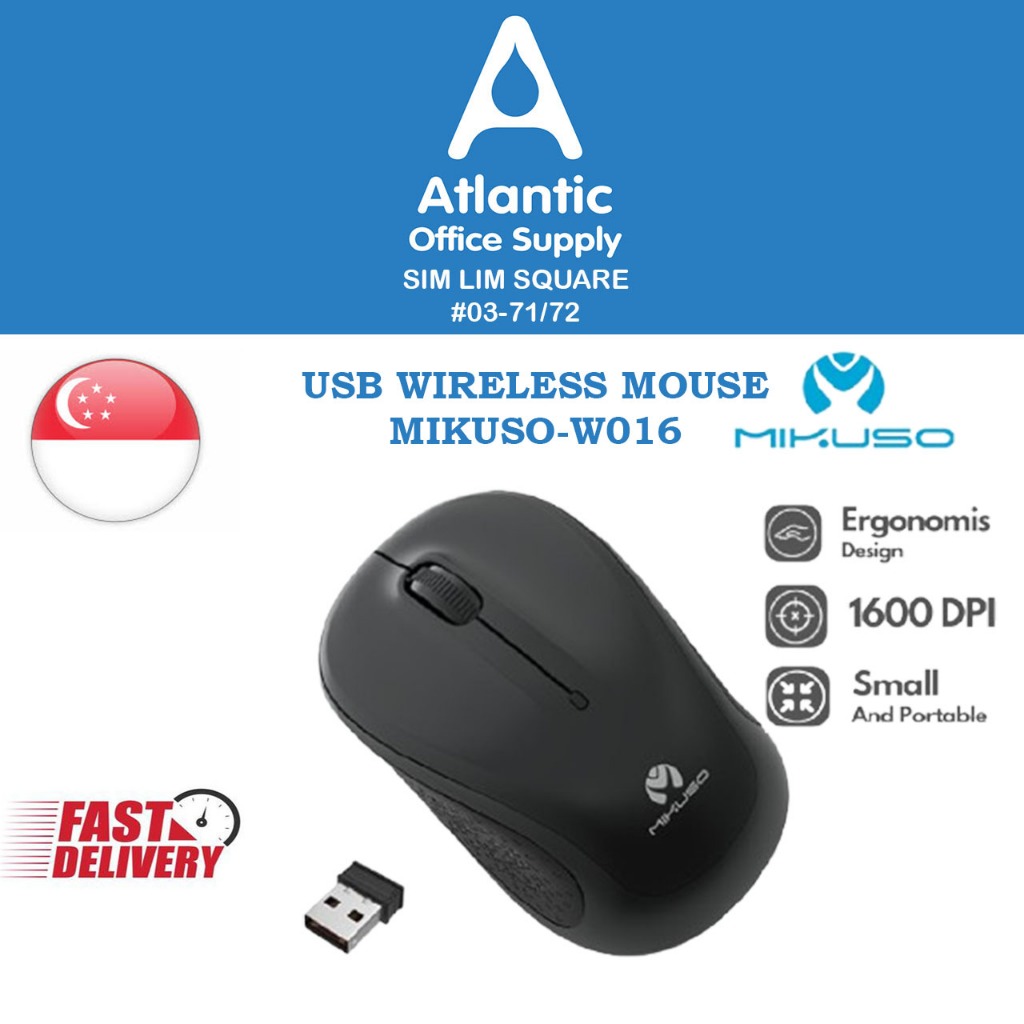 [SG LOCAL SELLER] MIKUSO MOS-W018 Mouse Wireless USB Small Optical 2.4GHz for PC/Laptop | Shopee ...