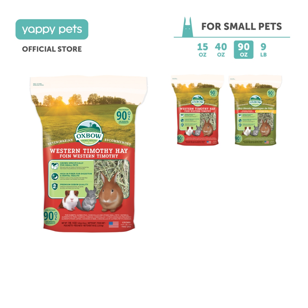 Oxbow Farm Fresh Hay 90oz | Small Pet Rabbit Hay Chinchilla Guinea Pig ...