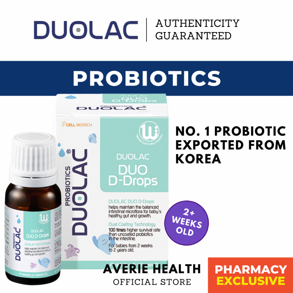 Duolac Baby Probiotics Duo D-Drops 7.5ml | Healthy Gut & Growth, Vit D ...