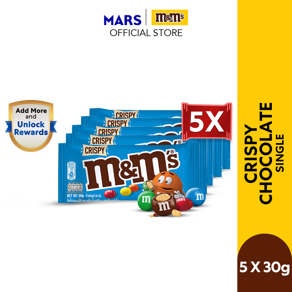 M&M'S Crispy Chocolate Bundle 30g x 5 Chocolate / Crispy / Party ...