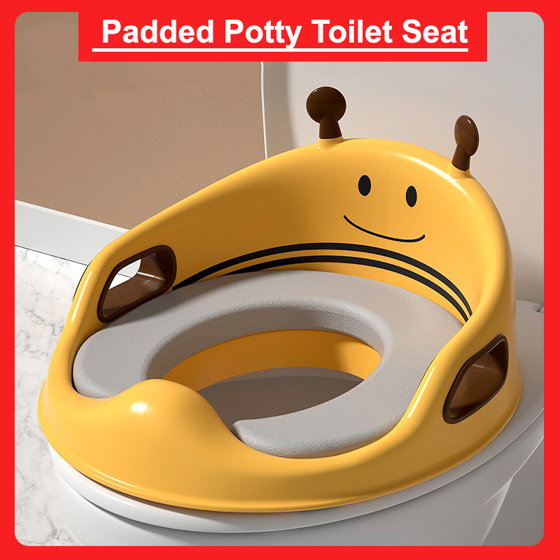 [SG Stock] Kids Padded Potty Training Toilet Seat with handle Children ...