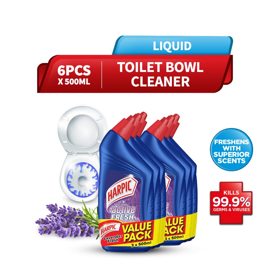 [Bundle of 2] Harpic Toilet Bowl Cleaner Disinfectant Liquid Value ...