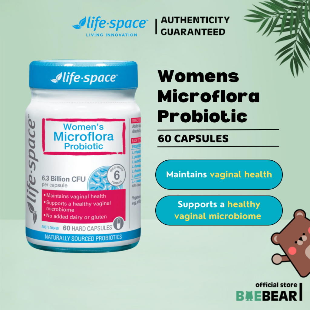 Brand Authorized Life Space Womens Microflora Probiotic 60 Capsules