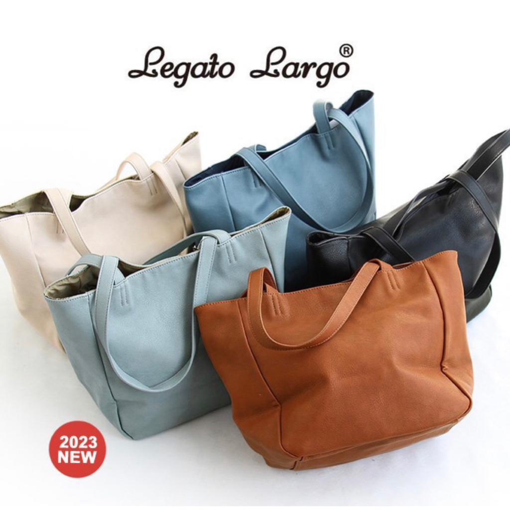 Legato Largo Tote Bag Women Shoulder Lightweight Faux Leather For ...