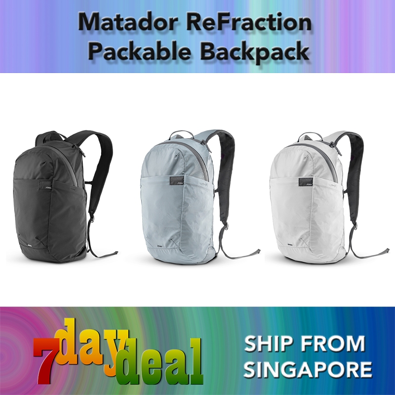 Matador ReFraction Packable Backpack (Black / Blue / White) | Shopee ...