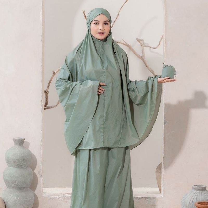 Lightweight Telekung for Travel and Umrah | Premium Micro Cotton 2-in-1 ...