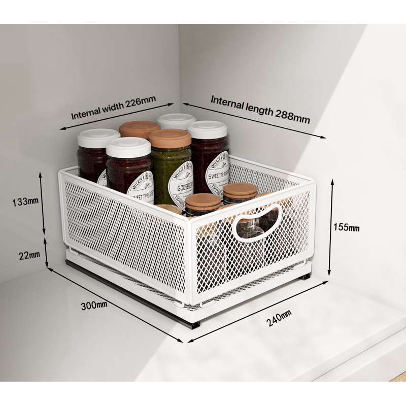 Cabinet drawer pull-out rack sorting storage rack Sliding Cabinet ...