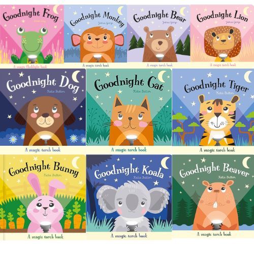 Goodnight Bear/Lion/Monkey/Frog/Cat/Dog/Bunny/Koala/Beaver/Tiger (Magic ...