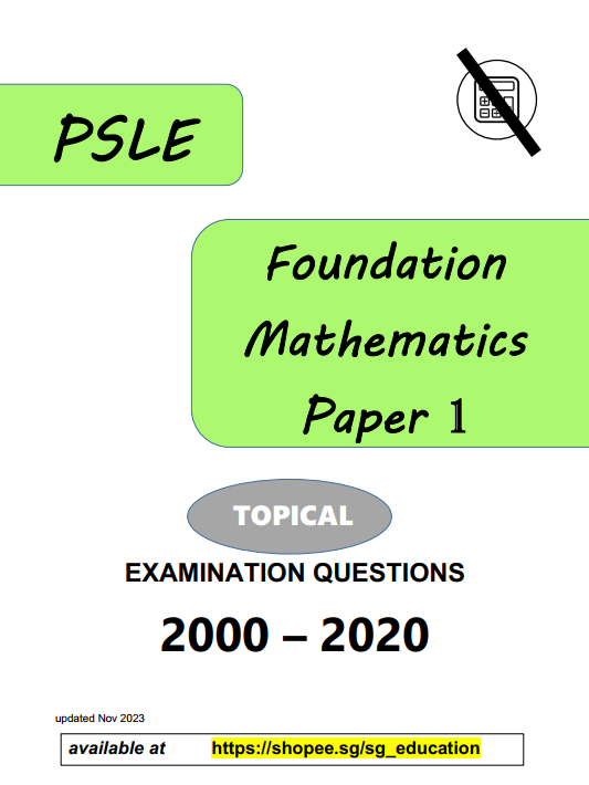 PSLE Foundation Maths (2000 - 2020) | Shopee Singapore