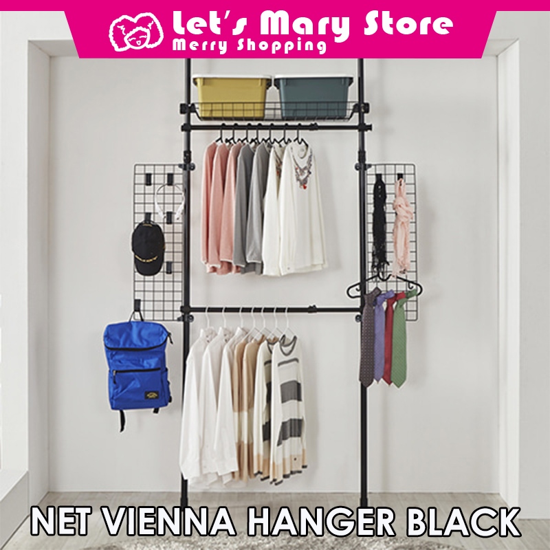 Net Vienna Hanger Black / Standing Pole Clothes Rack / 32mm pipe ...
