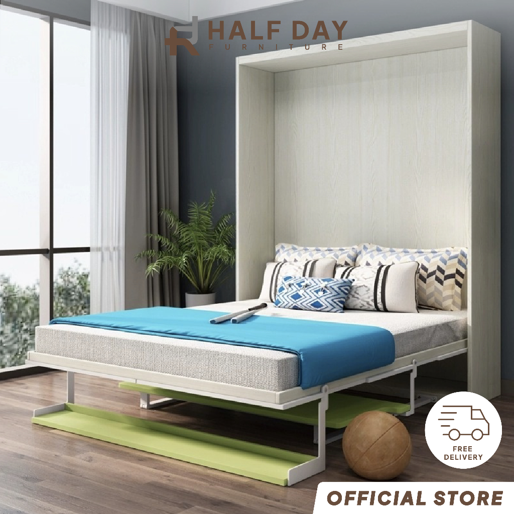 Halfday - Electric Folding Invisible Bed Murphy Bed Wall Bed Small ...