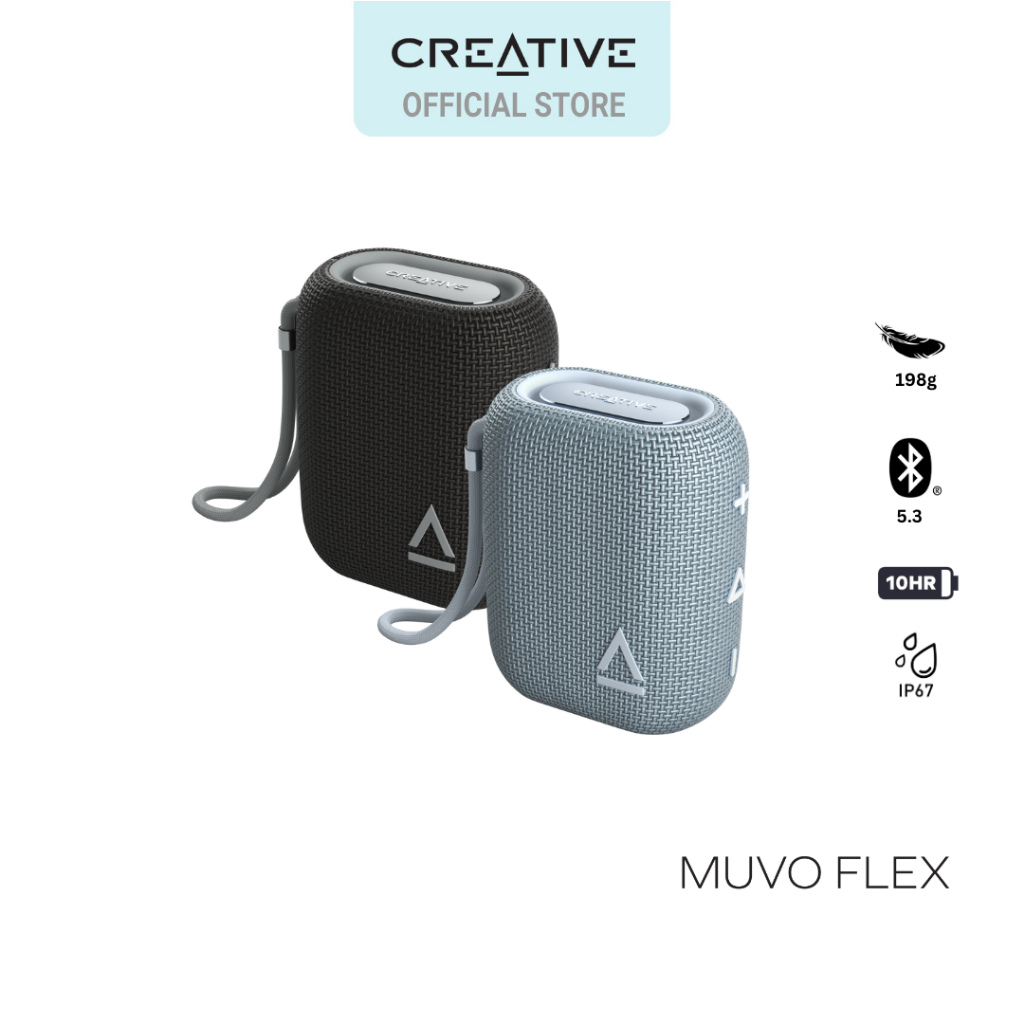 [NEW] Creative Muvo Flex - Waterproof Bluetooth Speaker with Auracast ...