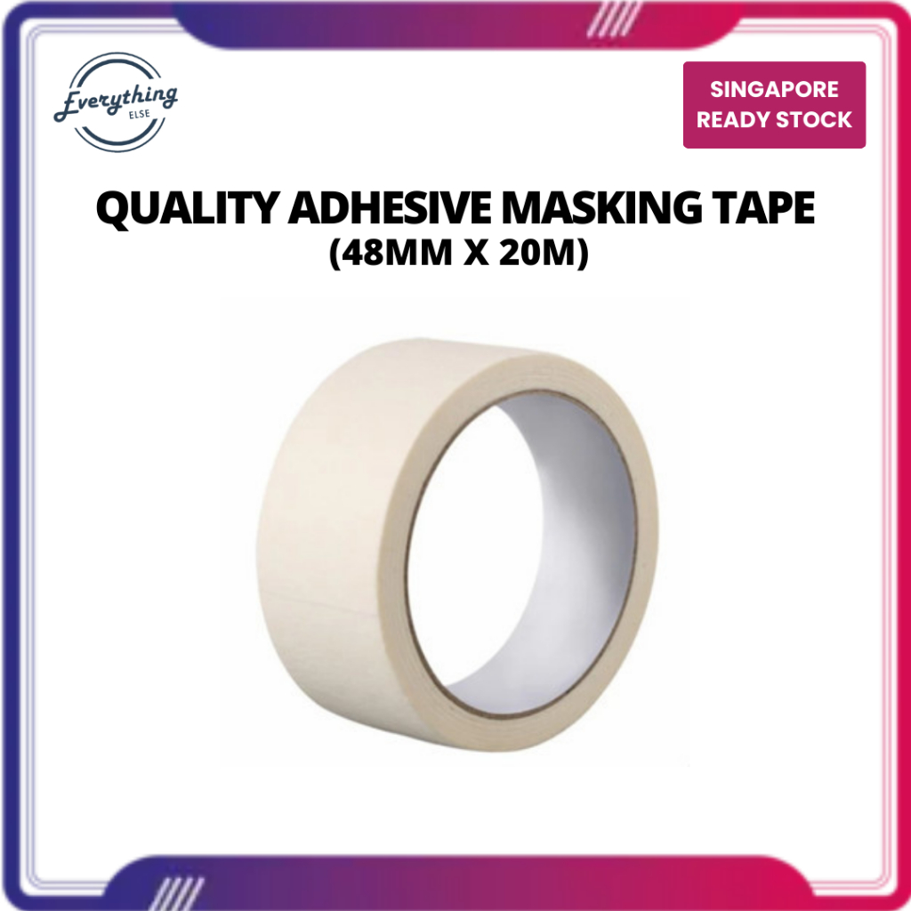 Bundle of 6. Quality Adhesive Masking Tape (48mm X 20M) | Shopee Singapore